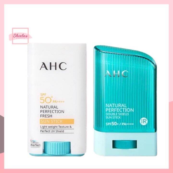 AHC Natural Perfection Fresh Sun Stick 17g/ Natural Perfection Double Shield Sun Stick 22g ...
