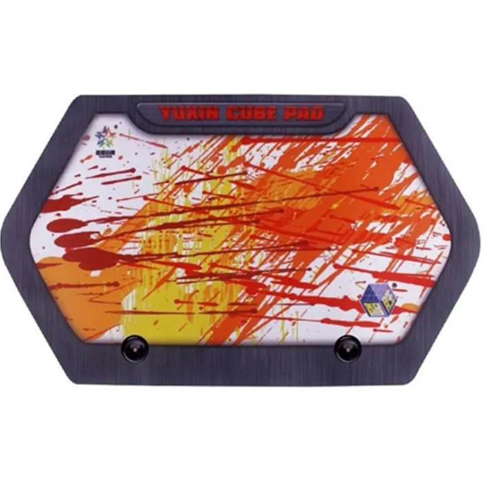 YuXin Speed Stackmat Rubik's Cube Short Hexagon Mat Red Paint Splash ...