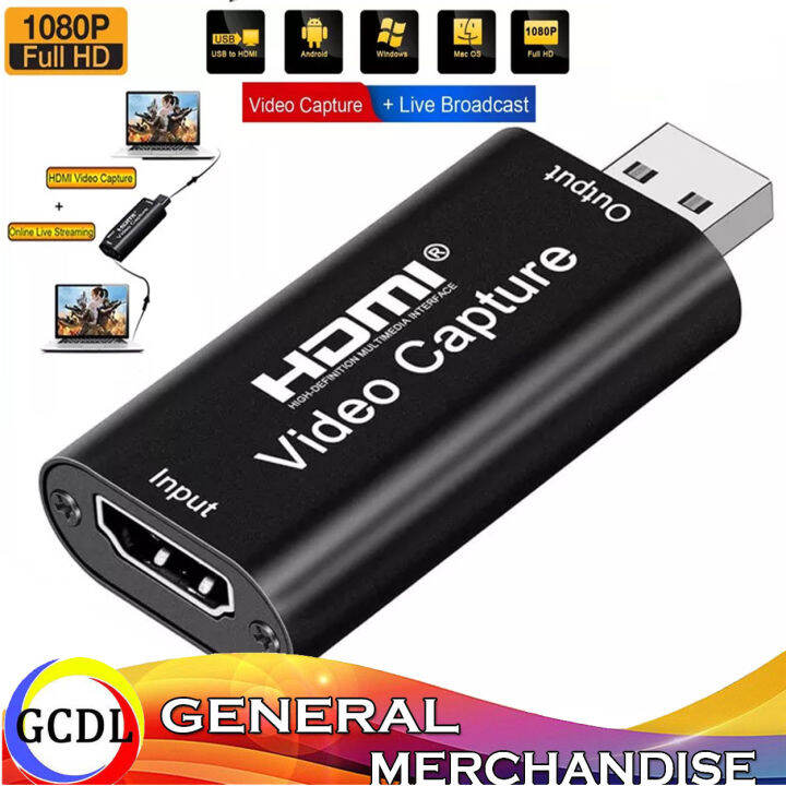 Video Capture Card USB 2.0 HDMI Video Capture Grabber Phone Game HD ...