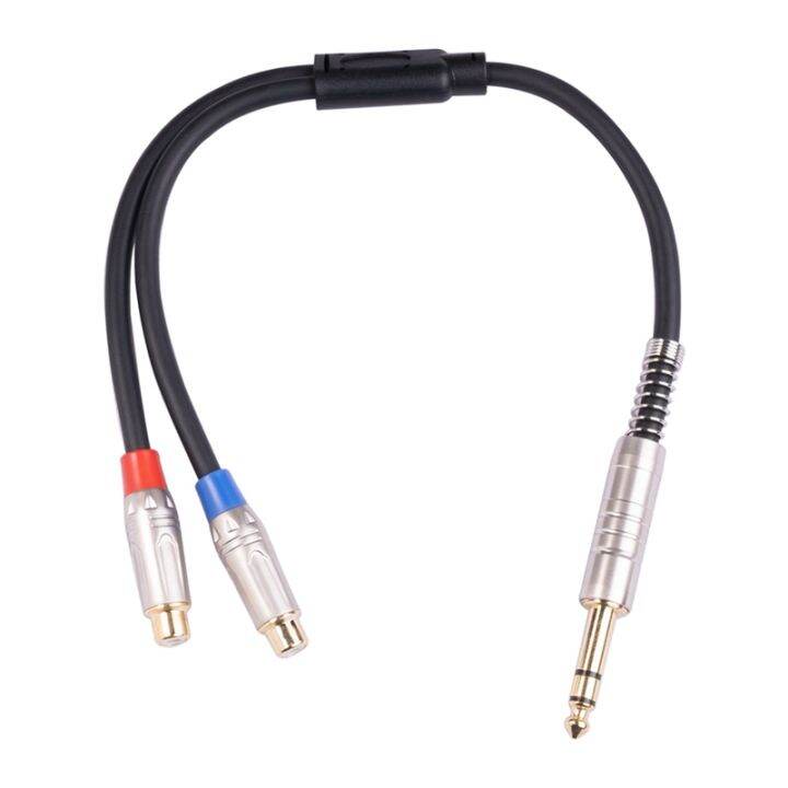 6.35mm Male to Dual RCA Female Audio Cable for Amplifier Mixer Guitar ...