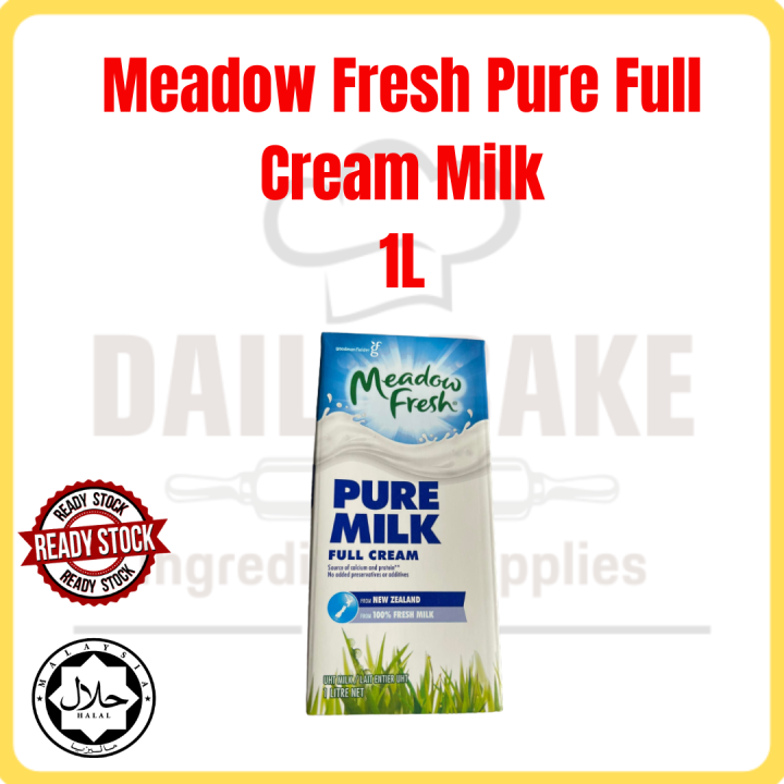 Meadow Fresh Pure Full Cream Milk 1L/ Susu Penuh Krim Tulen/全脂牛奶 ...