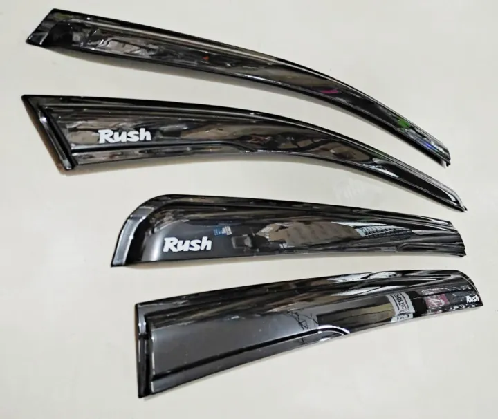 Toyota Rush 2018 to 2021 Black Rain Gutter Door Visor | Lazada PH