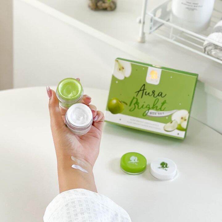 Aura BrightTby Aura VIP ครีม แอปเปิ้ลเขียว🍏 ออร่าไบร์ท ครีมหน้าออร่า ...