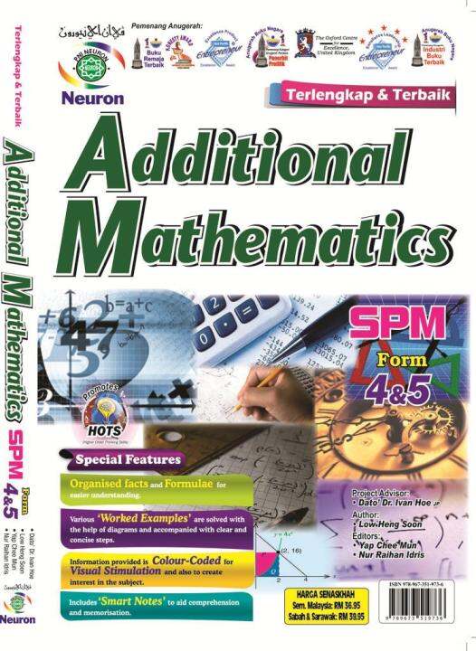 Terlengkap And Terbaik Additional Mathematics Form 4 And Form 5 Spm Lazada