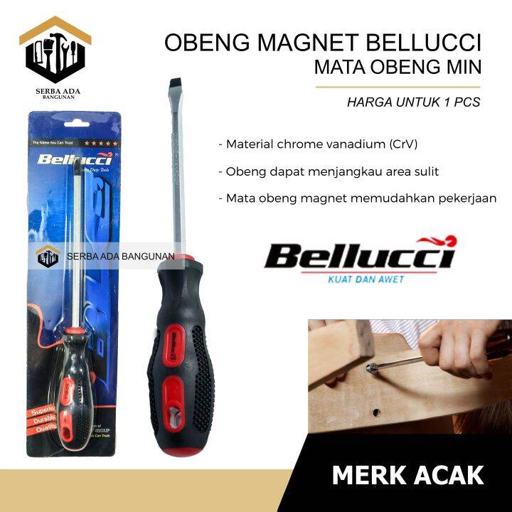 OBENG BELLUCCI - OBENG GAGANG KARET - OBENG MAGNET BAGUS Obeng SATUAN ...