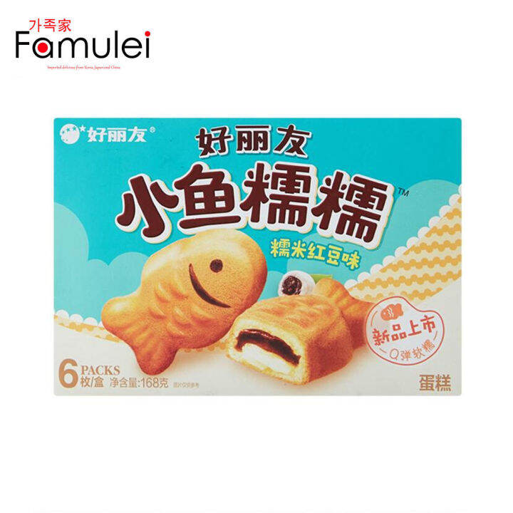 Orion Red Bean Sticky Rice Fish Shape Cake (6p) 168g | Lazada PH