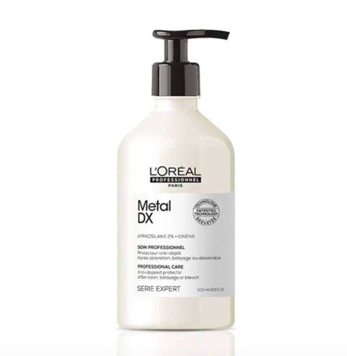 LOREAL Metal DX Soin Professional Care 500ml ครีมนวดบำรุงผม ปกป้องเส้นผมจากการสะสมของอนุภาคหลัง ...