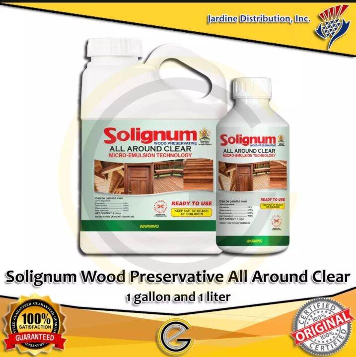 Solignum All Around Clear 1L or 4L Wood Preservatives Anti Termite Anay ...