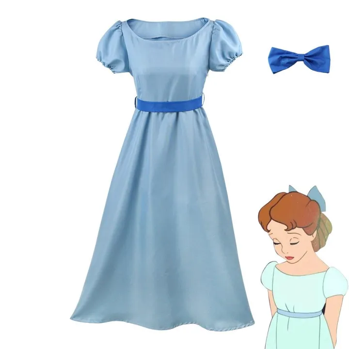 Peter pan cos PeterPan Wendy princess cosplay costume dress suit ...