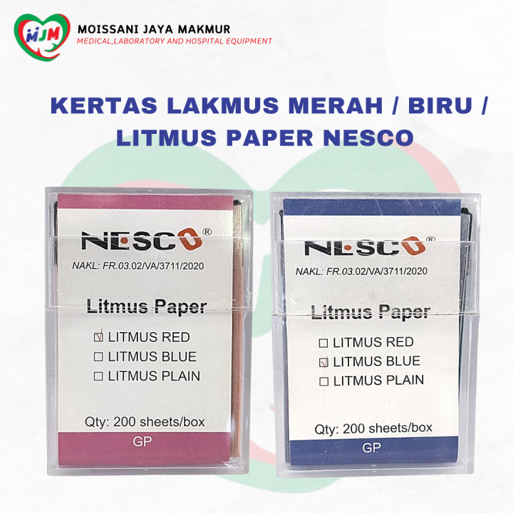Kertas Lakmus Merah Biru Litmus Paper Nesco Alat Tes Air Ketuban Ibu ...
