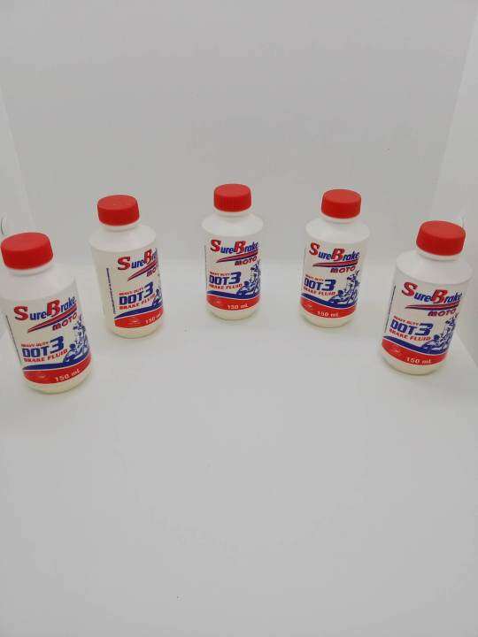 SURE BRAKE MOTO HEAVY DUTY DOT 3 BRAKE FLUID 150ML | Lazada PH