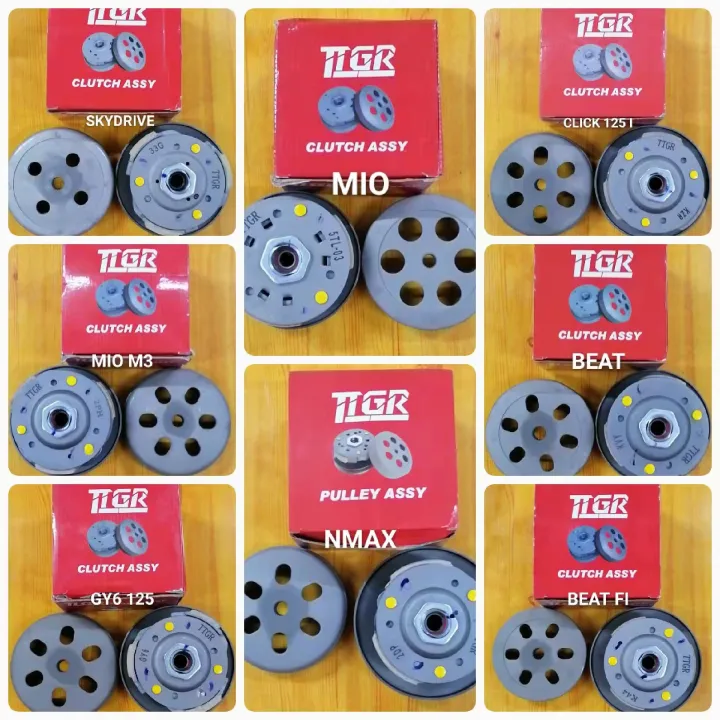 TTGR CLUTCH ASSY SET MIO/SKYDRIVE/MIO M3/BEAT/CLICK 125I/NMAX/GY6 125 ...