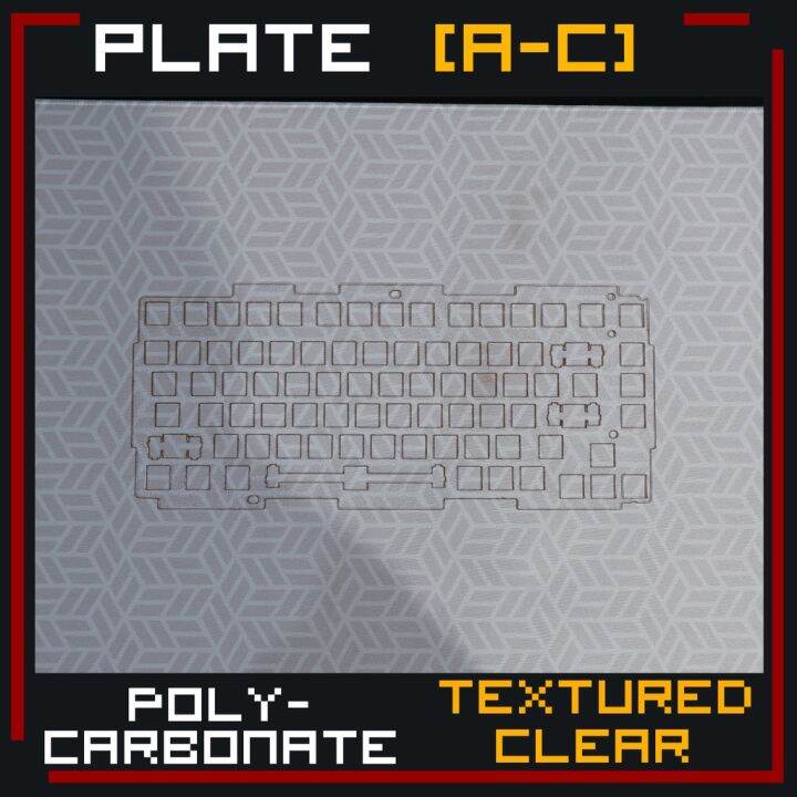 [A-C] PMX.GG Keyboard Polycarbonate Plate - TEXTURED TRANSLUCENT ...