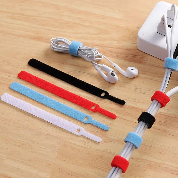 EAST GATE Mini Velcro Cable Winder Strap Organizer Clips Wire Cord ...