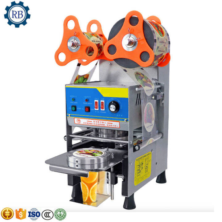 Automatic Tea Milk Tea Coffee Paper Cup Sealing Machine Cup Sealer ...