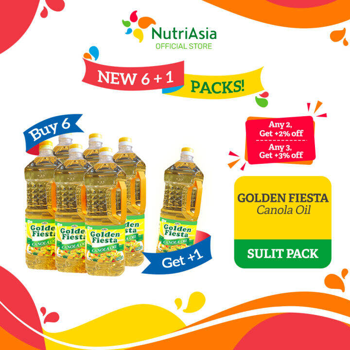 UFC Golden Fiesta Canola Oil 2 L 6+1 | Lazada PH