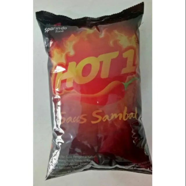 Saus bantal sambal hot one / chili sauce hot 1 berat 1 kg / sambal ...