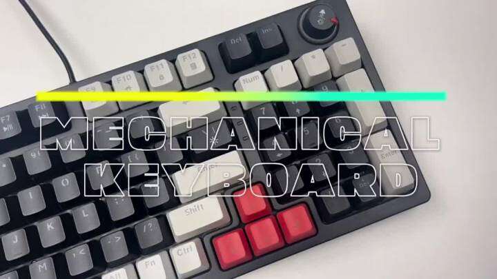 T-WOLF Thunder Wolf T50 Real Mechanical Keyboard Green Axis Two Colors ...