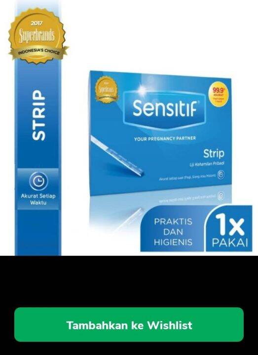 Test Pack-Sensitif strip-uji kehamilan 1 X Pakai. | Lazada Indonesia