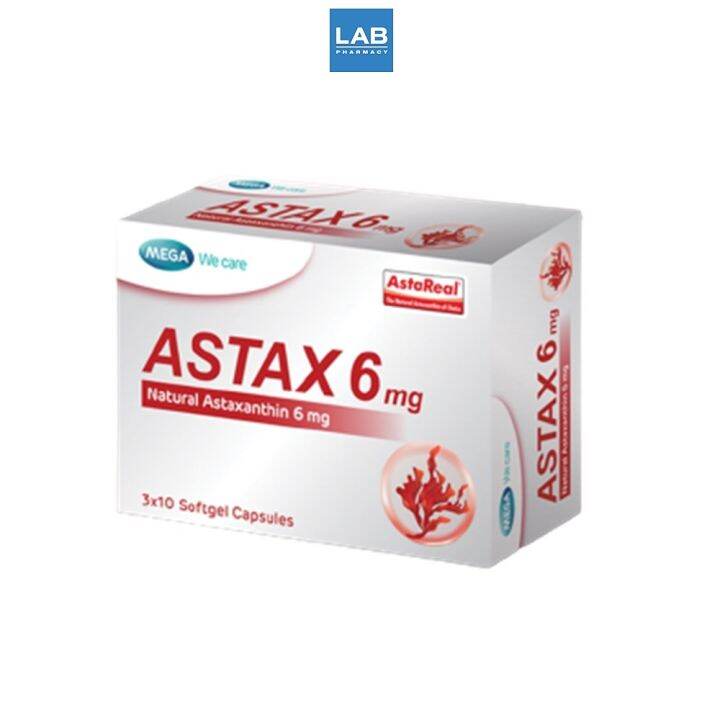 Mega We Care Astax 6 mg 30 capsules. Astaxanthin ผลิตภัณฑ์สำหรับผิว และ ...
