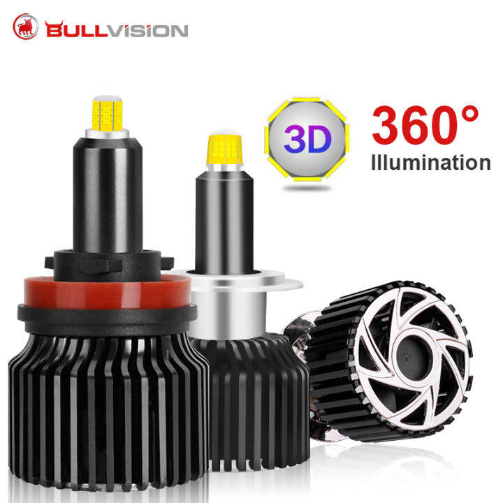 H7 HIR2 LED CANbus 3D 360 H11 30000LM H1 9012 LED 9006 9005หลอดไฟหน้ารถ ...