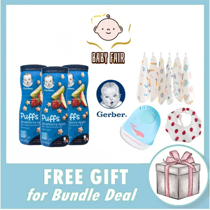【SG Local ready stock】Gerber Graduate Baby Puffs - Baby Snacks - Peach ...