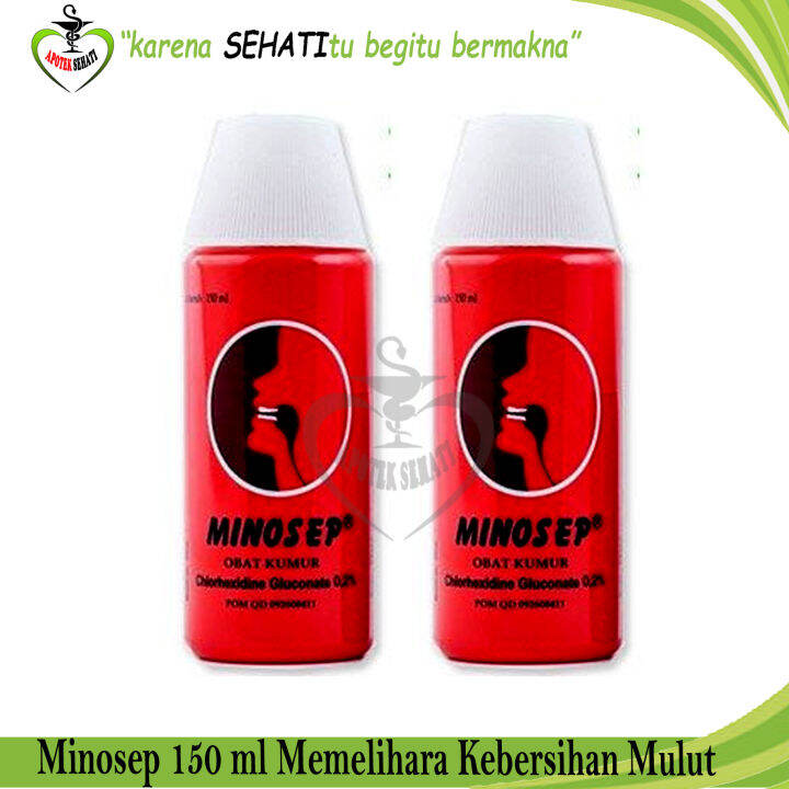 Minosep Obat Kumur Gargle Merah Antiseptik Perawatan Mulut | Lazada ...