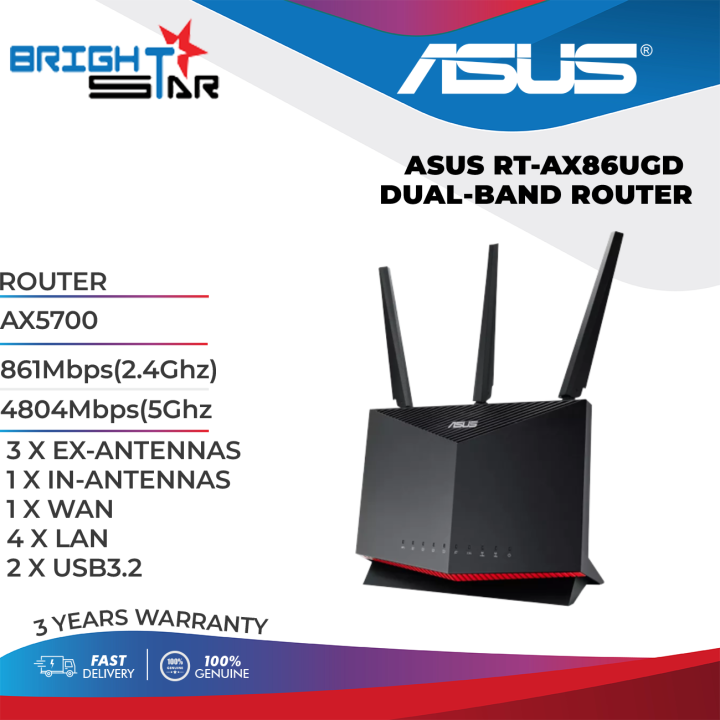 ASUS RT-AX86U GUNDAM ZAKU Limited Edition AX5700 Dual Band WiFi 6 ...