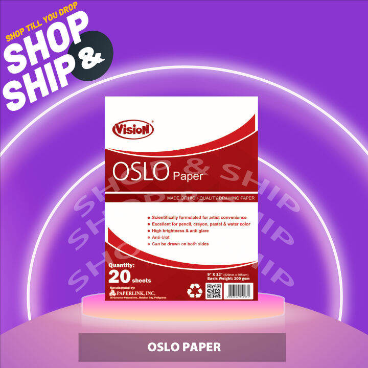 [SHOP 'N SHIP] OSLO paper sold per ream 250 pieces | Lazada PH