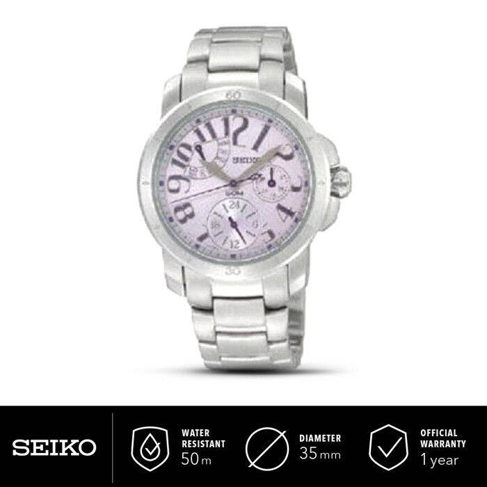 Jam Tangan Wanita Seiko Criteria SPA843 Retrograde Day & Date Original | Lazada Indonesia