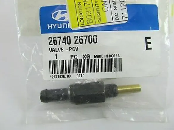 2674026700 VALVE PCV HYUNDAI ELANTRA 2000 - 2006 / HYUNDAI GETZ 2002 ...
