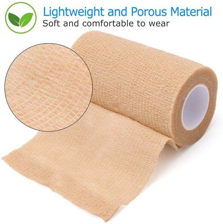 20 Rolls Self Adhesive Bandage Wrap 4 inches X 5 Yards Cohesive Tape ...