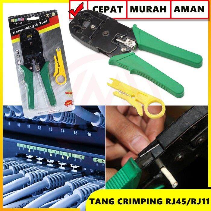 Hemat 50% !!! TANG CRIMPING RJ45 RJ11 LAN TELEPON CRIMPING TOOLS ALAT ...