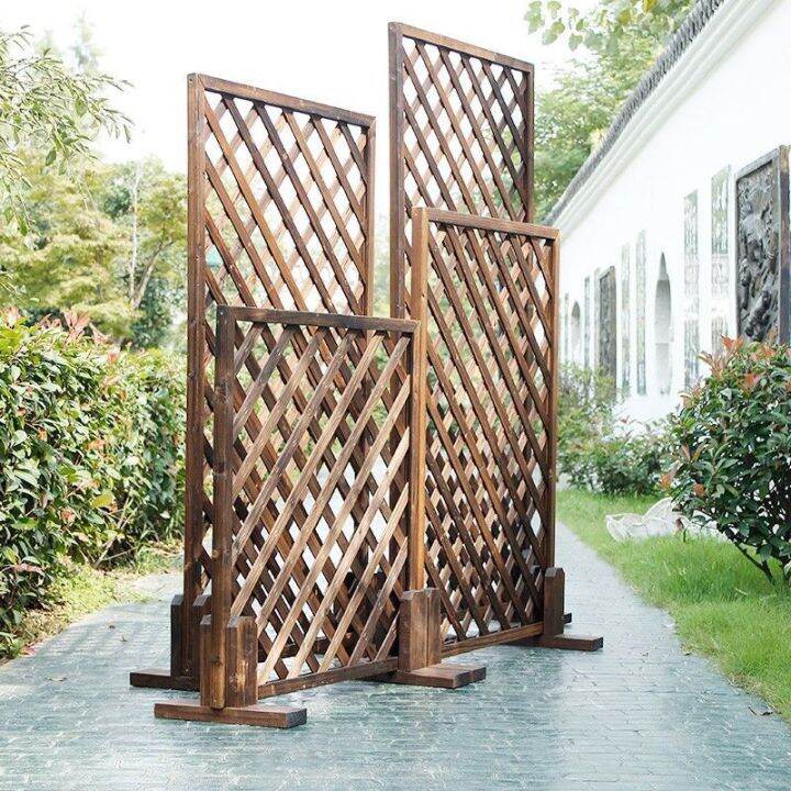 Outdoor Flower Plant Wood Fence Garden Woode Fencing Rack Anti ...