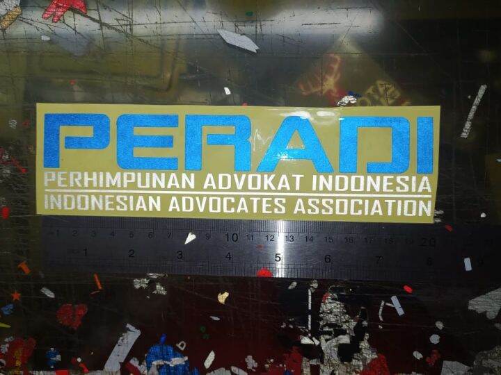 Sticker cutting Stiker PERADI Advokat Pengacara | Lazada Indonesia