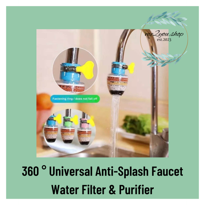 M2U 360 Faucet Rotating Drainer Faucet Filter Shower Kitchen Splash ...