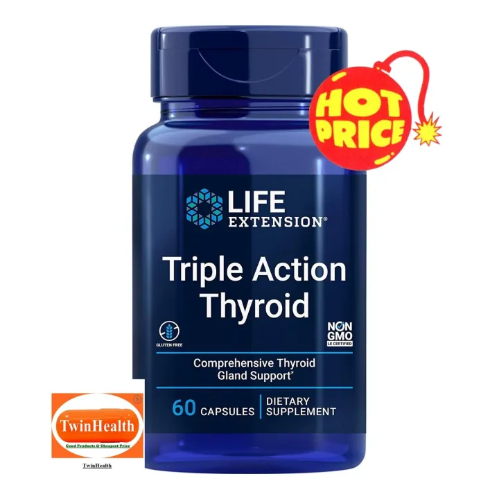 Life Extension Triple Action Thyroid / 60 Capsules | Lazada.co.th