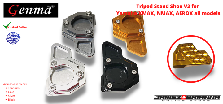 New Arrival GENMA Tripod Stand Shoe EXCLUSIVE for Yamaha Aerox, NMAC ...