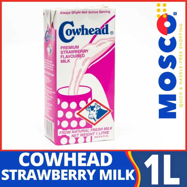 Cowhead Premium Strawberry Flavored Milk 1L | Fresh Milk | Natural Milk ...