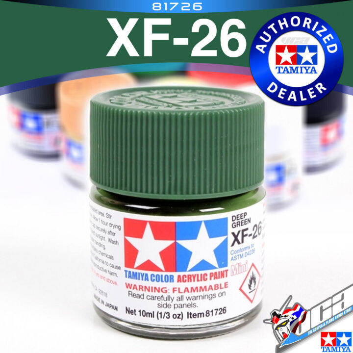 TAMIYA 81726 XF-26 XF26 FLAT DEEP GREEN MATT MATTE เขียวเข้มด้าน ...