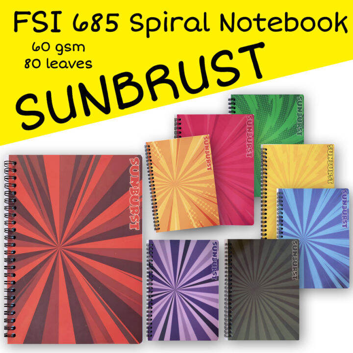 FSI 685 Spiral Notebook Double-loop wire 60gsm 80 leaves 10 pieces ...