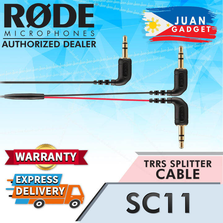 RODE SC11 Right Angle 3.5mm TRS Y-Splitter Cable | JG Superstore ...