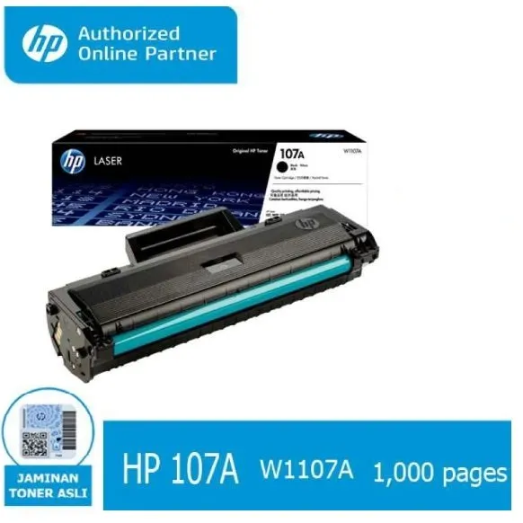 Cartridge Toner HP 107A (W1107a) ORIGINAL 100% Garansi Resmi | Lazada ...