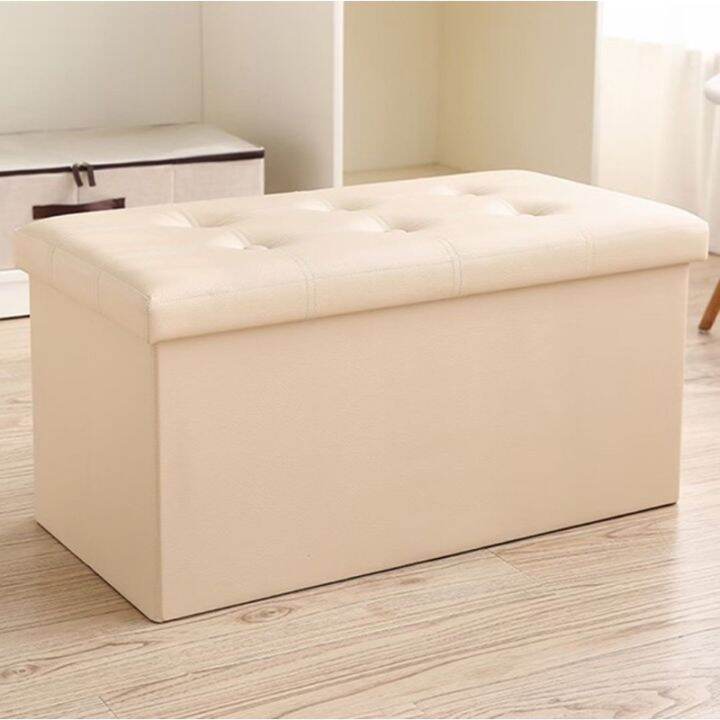 [Hot Sale] Rectangular Storage Stool Sit Sofa Folding Box Chair | Lazada PH