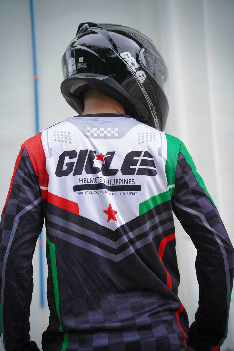 GILLE Full Sublimation Long Sleeve Stretchable Jersey for Motorcycle ...