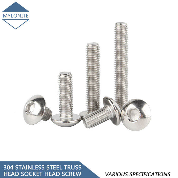 M3 M4 M5 M6 M8 Stainless Steel 304 Mushroom Head Hex Hexagon Socket ...