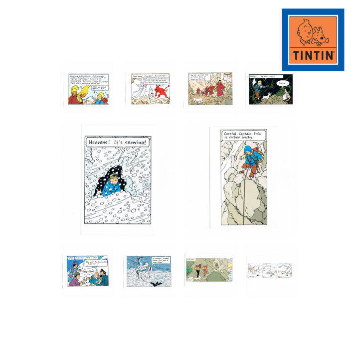 TINTIN POSTCARD: Tintin in Tibet Pack (English) | Lazada Singapore