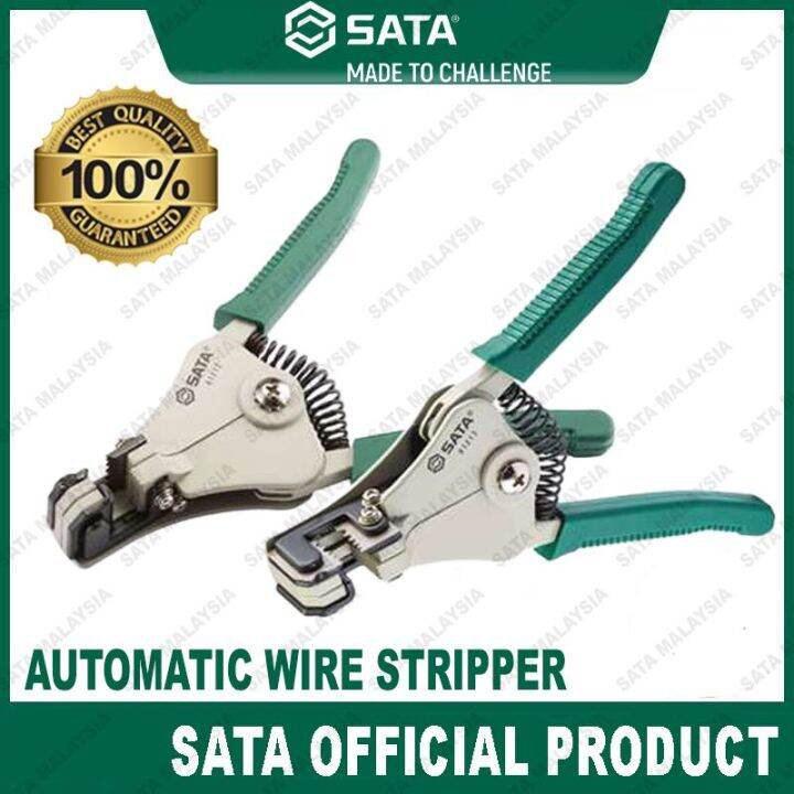 SATA Automatic Wire Stripper Electrician Wire Cutter 7" Sata Tools ...