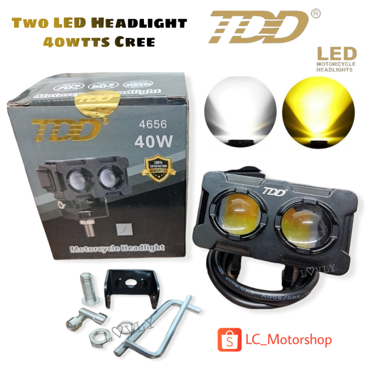 TDD TWO LED HEADLIGHT 40W CREE #4656 | Lazada PH