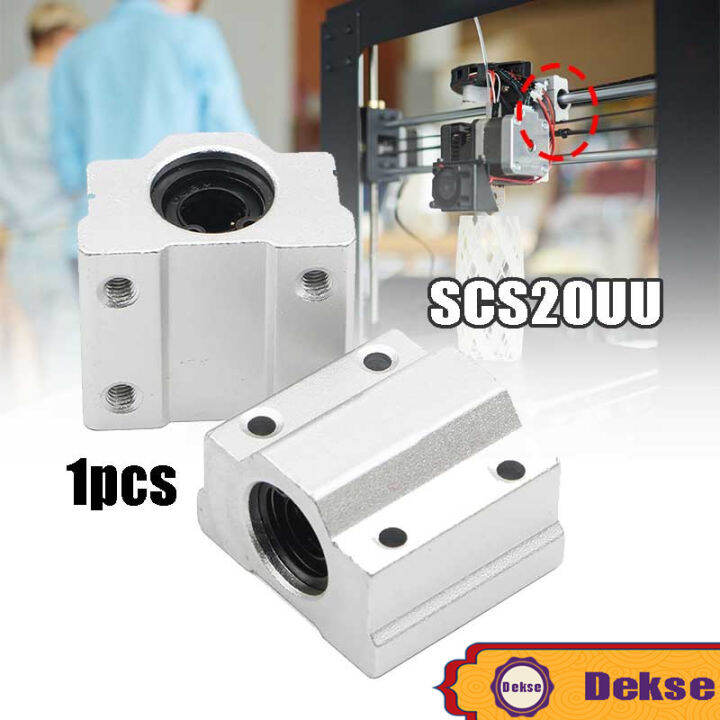 SCS12UU Linear Slide Block Linear Bearing Block Ukuran Lubang Besi 20 ...